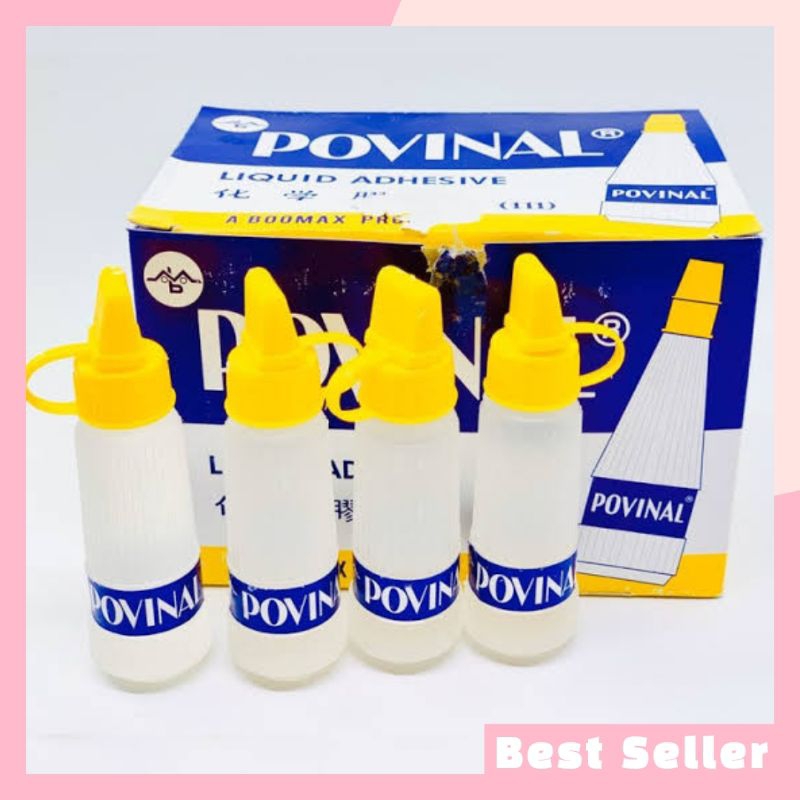 Jual Lem Kertas POVINAL No.111 22 ML / Lem Kertas / Lem Cair 1 lusin ...