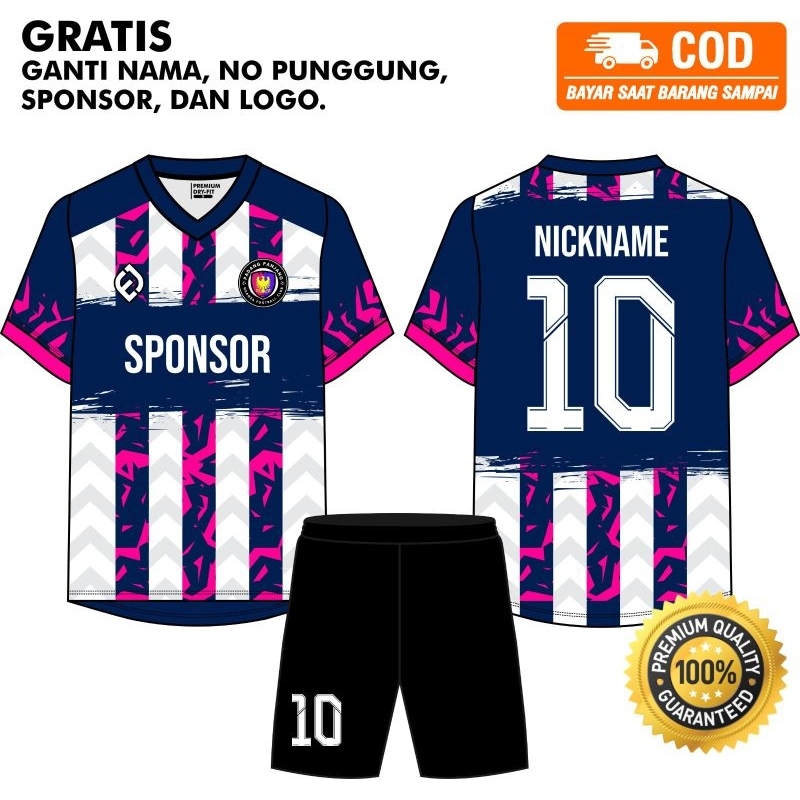 Jual Jersey Futsal Setelan Fullprinting Custom Jersey Team Bola