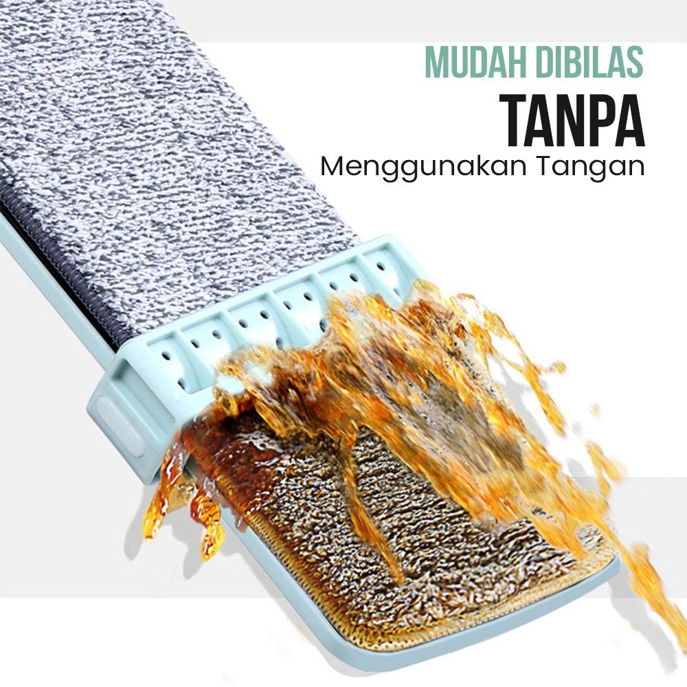 Jual Refil Kain Pel Flat Mop Pel Tarik Praktis Ultra Mop Hand Free ...