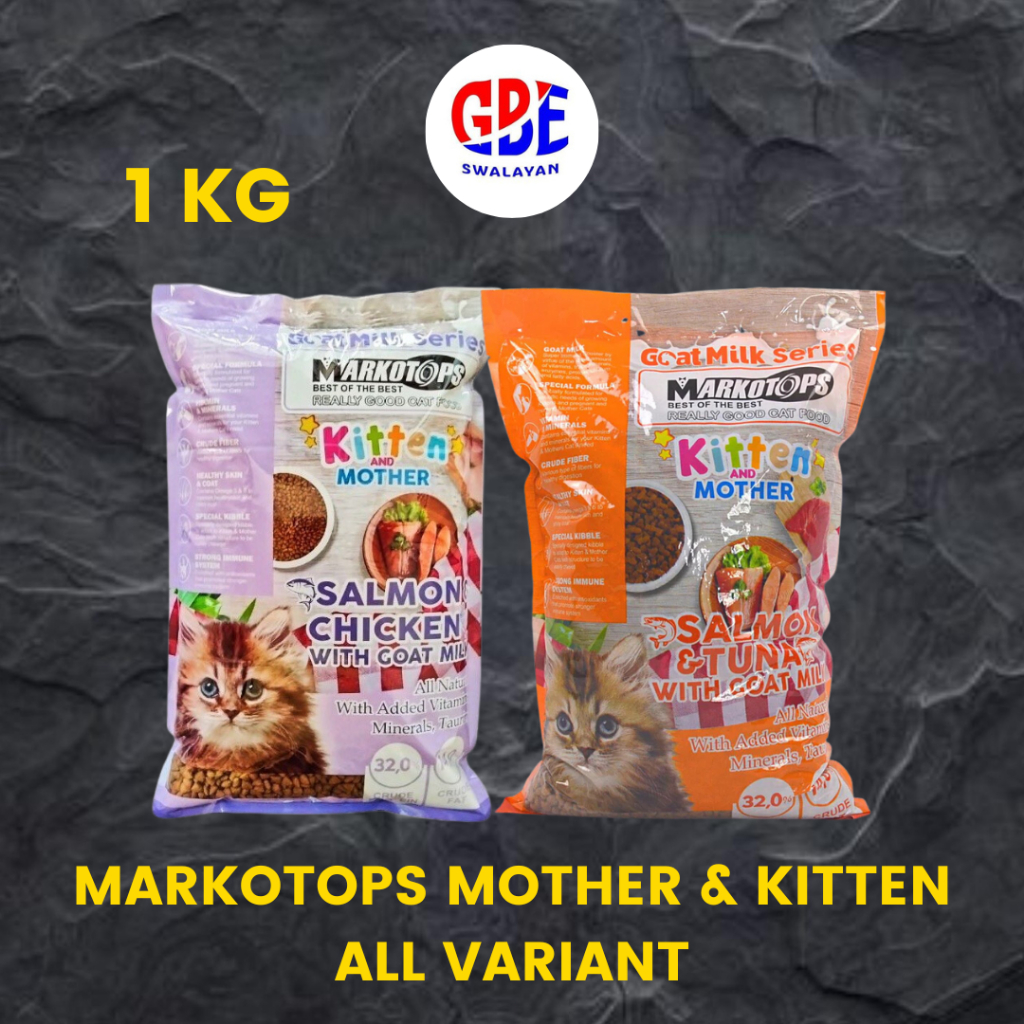 Jual MARKOTOPS MOTHER & KITTEN 1 KG ALL VARIANT | SALMON & CHICKEN ...