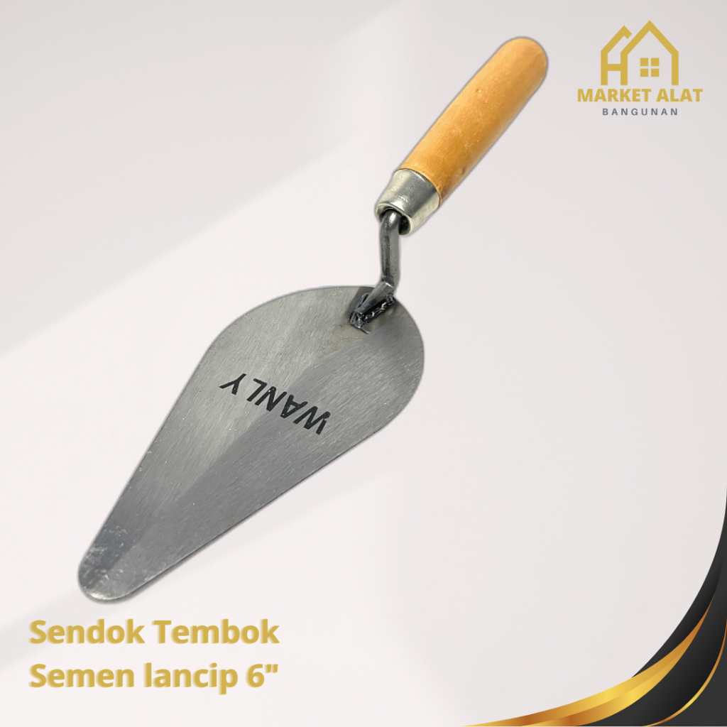 Jual Sendok Tembok Semen Lancip 6” 6 Inci WANLY / Sendok Aduk Semen ...