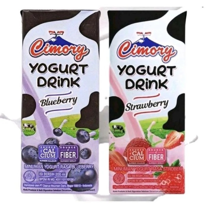 Jual CIMORY YOGHURT DRINK 200ml BLUEBERRY STRAWBERRY STROBERI | Shopee Indonesia