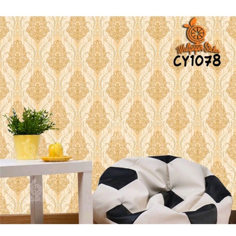 Jual Wallpaper Dinding Batik Gold Bunga Wallpaper Dinding Motif Batik ...