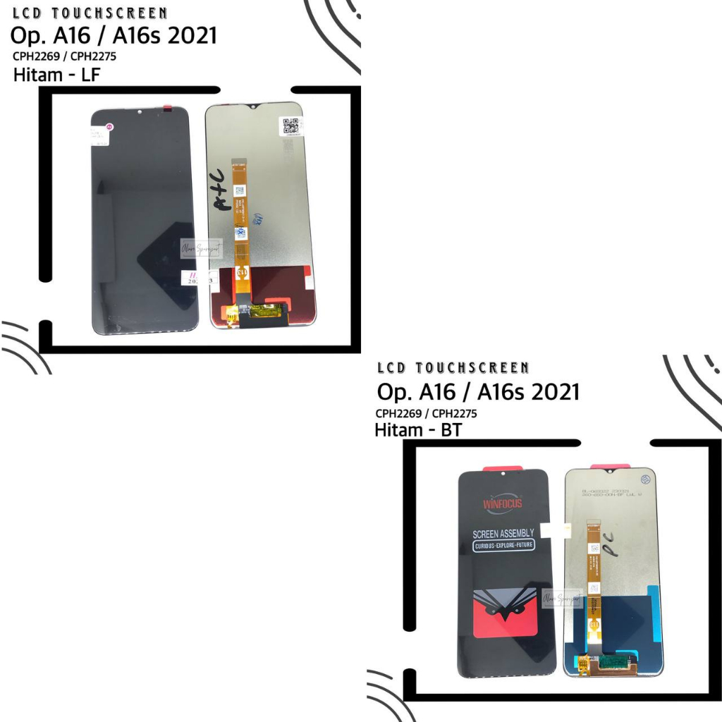 Jual LCD TOUCHSCREEN OPPO A16 / A16S 2021 CPH2269 CPH2275 FULLSET ...