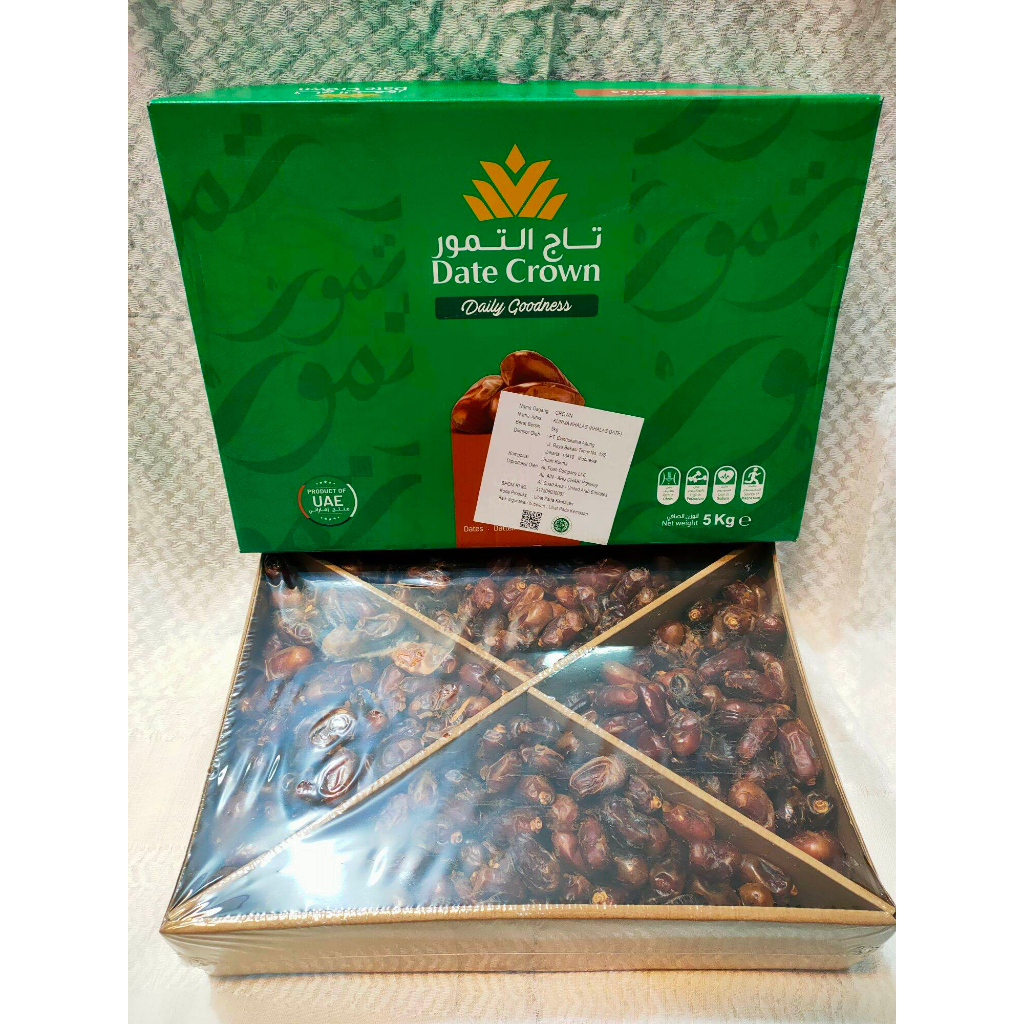 Jual Kurma Date Crown Khalas 5 KG Madinah 2027 | Shopee Indonesia