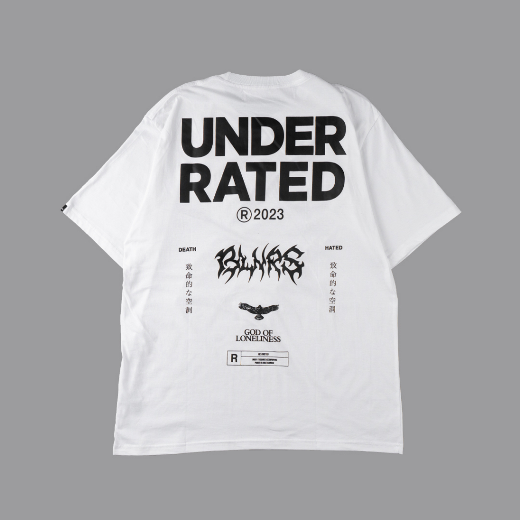 Jual BILLIONAIRES PROJECT BASIC - T-SHIRT UNDERRATED WHITE | Shopee Indonesia