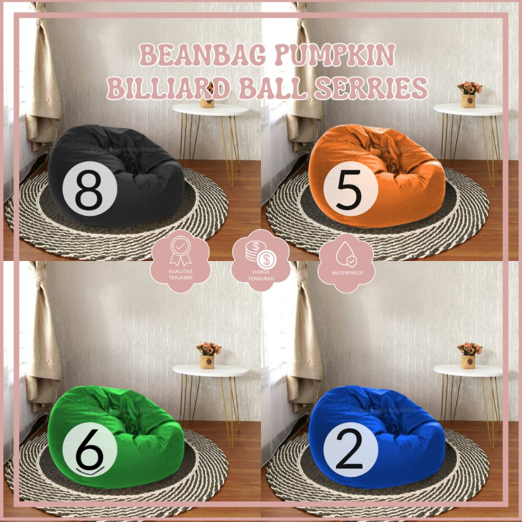 Jual Bean Bag Pumkin Plus ISI Size Dewasa Waterproof Billiard Series ...