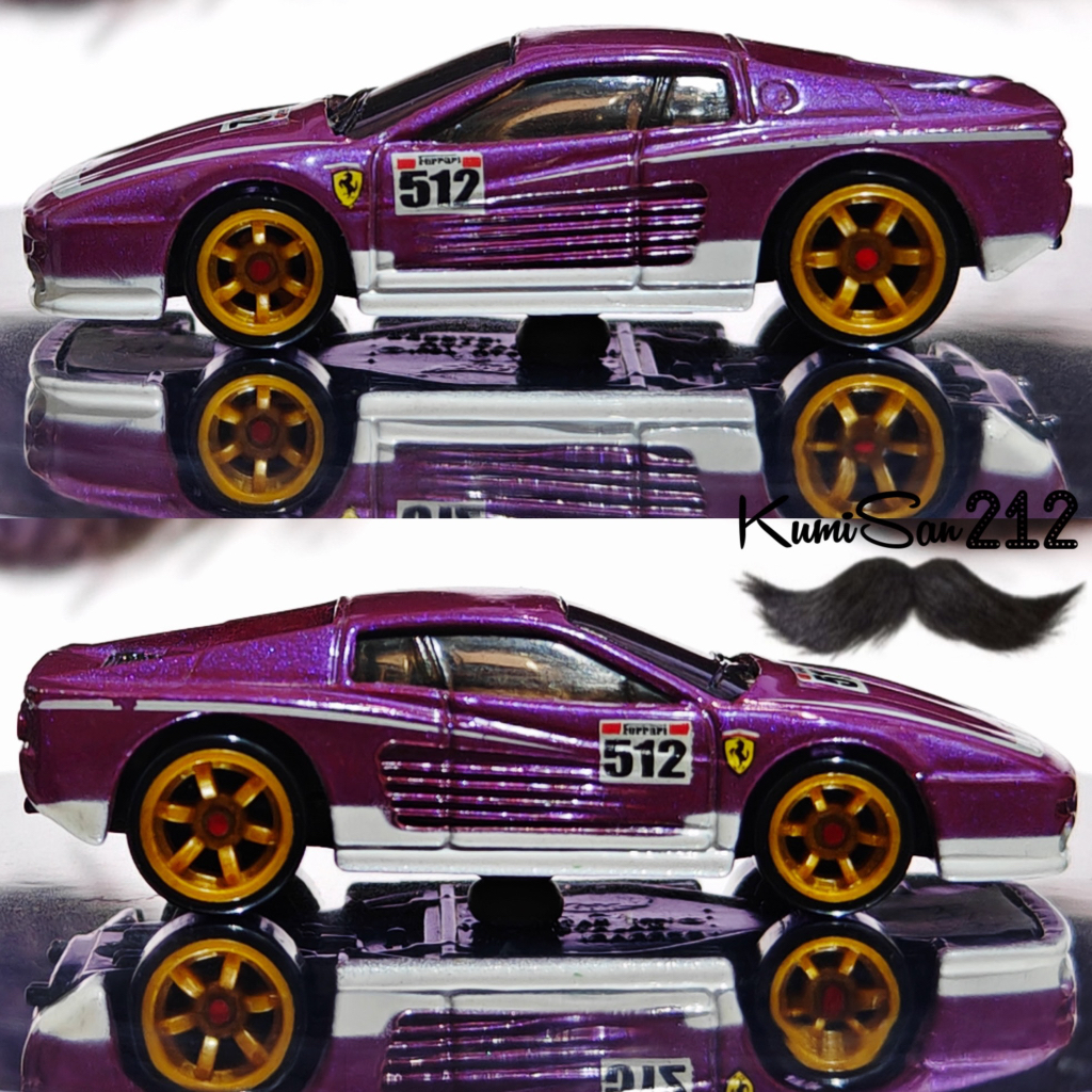 Jual Hot Wheels Premium Ferrari F512M Purple White Rare Limited ...