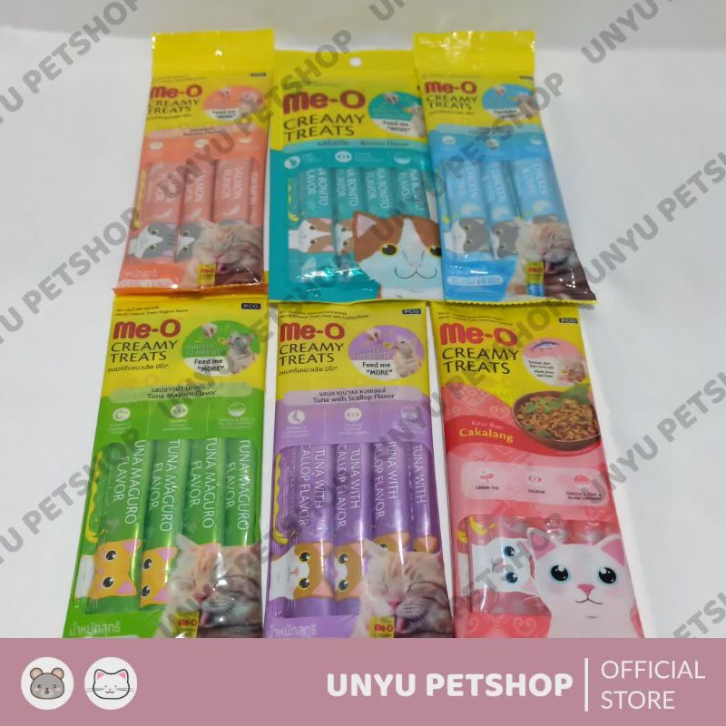 Jual MEO CREAMY SNACK CEMILAN MAKANAN KUCING isi 1pack (4pcs) | Shopee ...