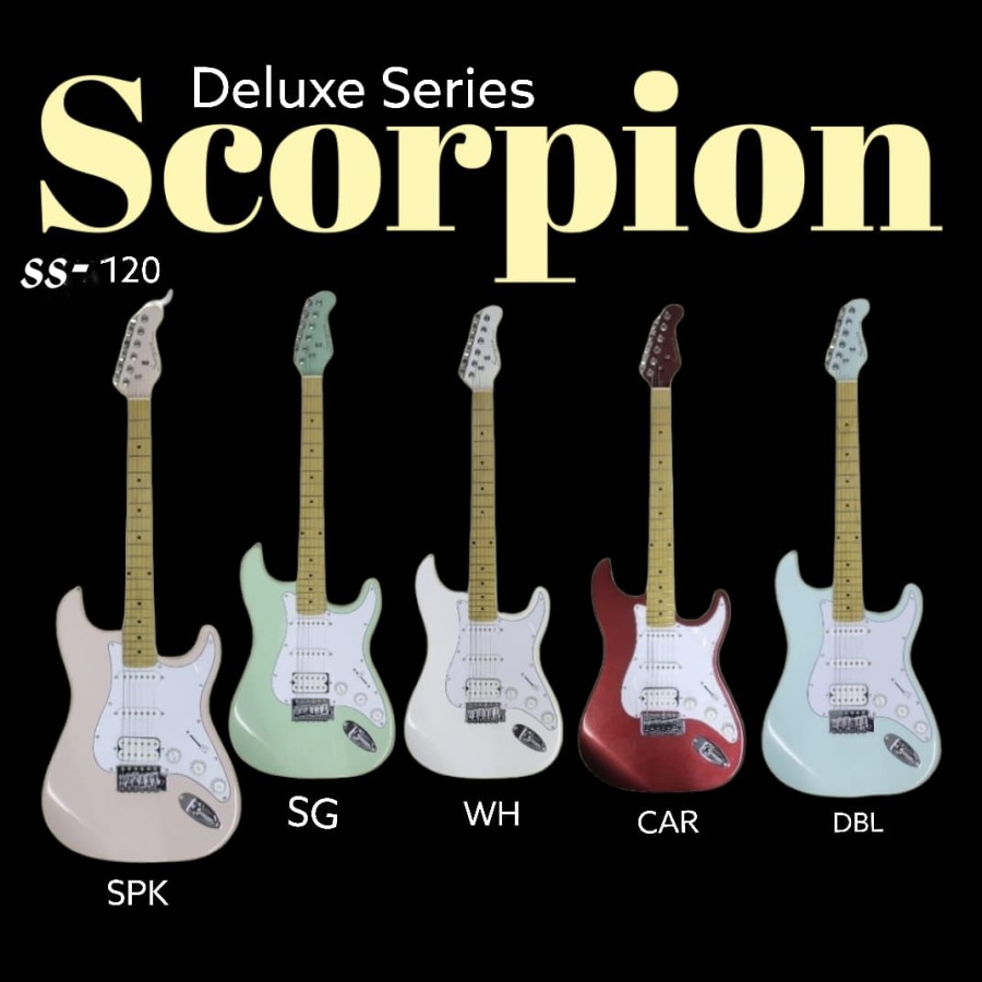 Jual Gitar Elektrik Scorpion SS 120 Stratocaster Electric Guitar ...