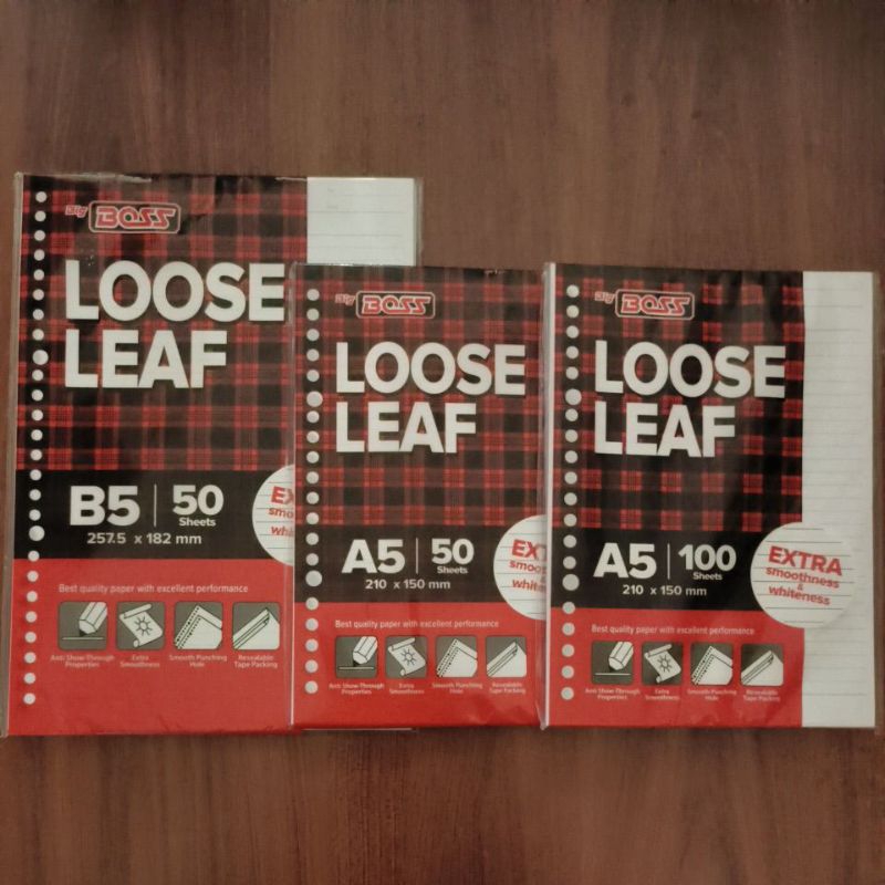 Jual Kertas Isi Binder Loose Leaf A5 B5 | Shopee Indonesia