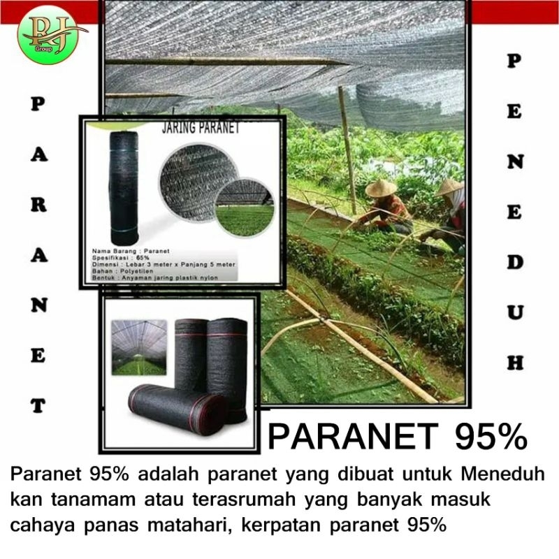 Jual PARANET KERAPATAN 90% 1 Roll (GRAD A) Panjang 100 meter Lebar 3 ...