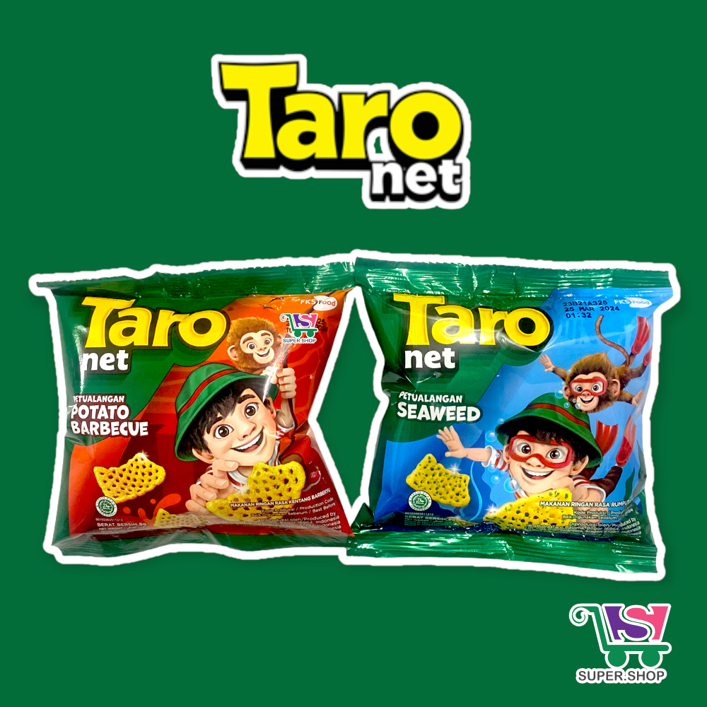 Jual TARO Net Potato BBQ / Seaweed Chiki 8 Gram | Shopee Indonesia