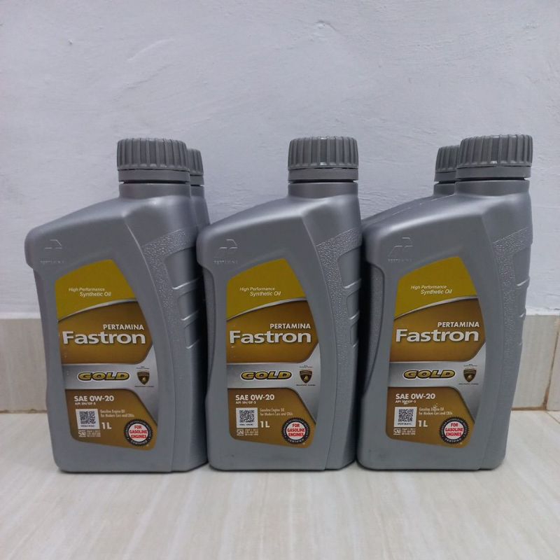 Jual FASTRON GOLD SAE 0W-20 API SN/GF-5 1 LITER ORIGINAL PERTAMINA ...