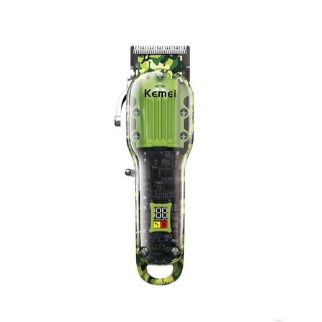 Jual ALAT CUKUR RAMBUT KEMEI KM-1926 ARMY TRANSPARAN | Shopee Indonesia