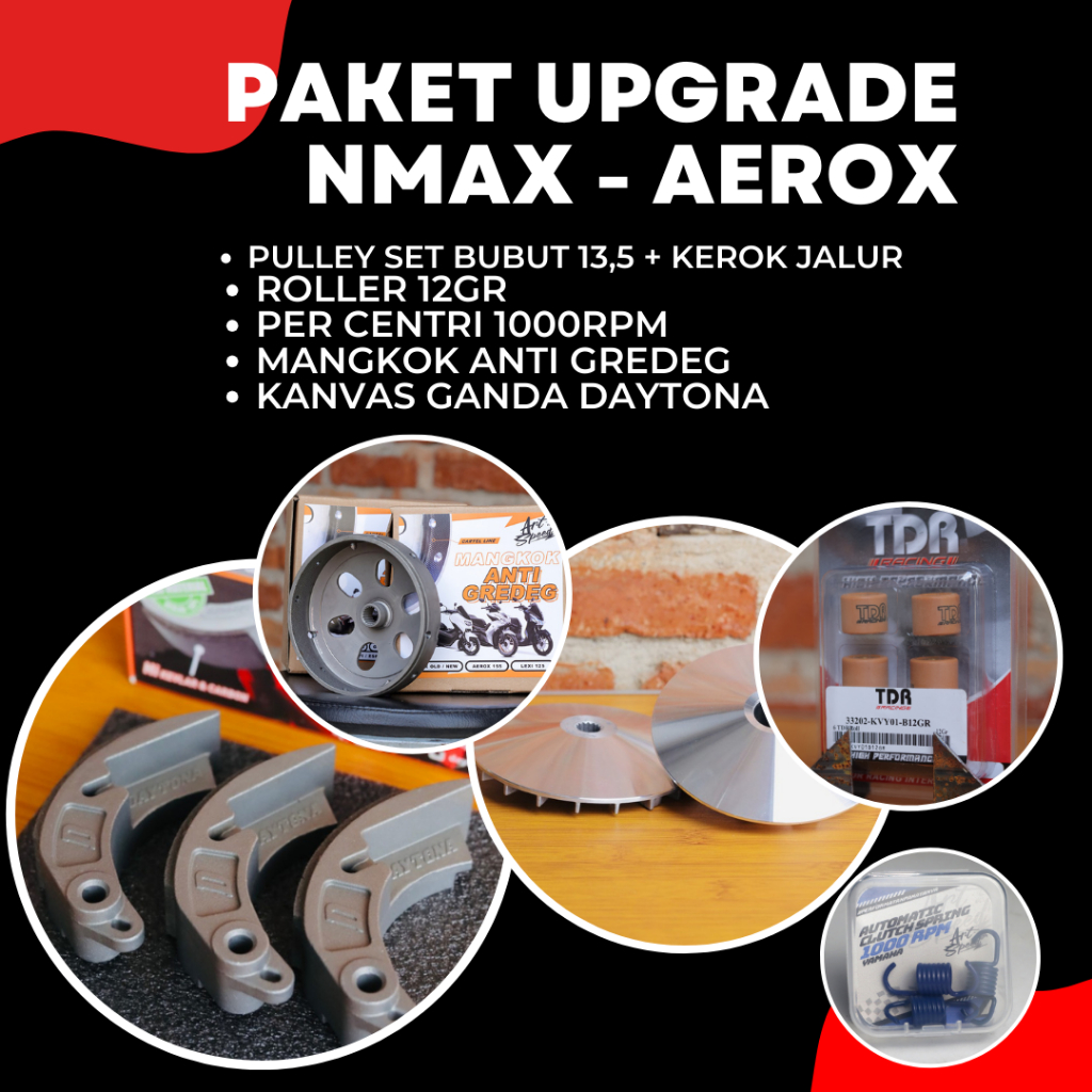 Jual Paket Upgrade CVT Nmax / Aerox | Shopee Indonesia