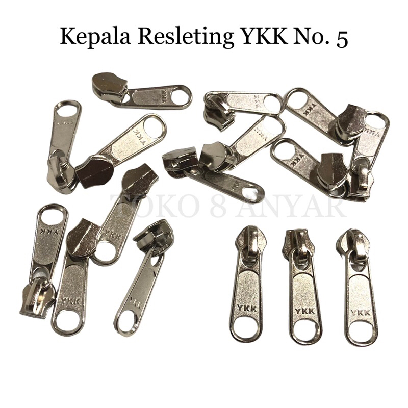 Jual Kepala Resleting YKK No. 5 / Kepala Resleting Tas | 1 Pak (100 pcs) | Shopee Indonesia
