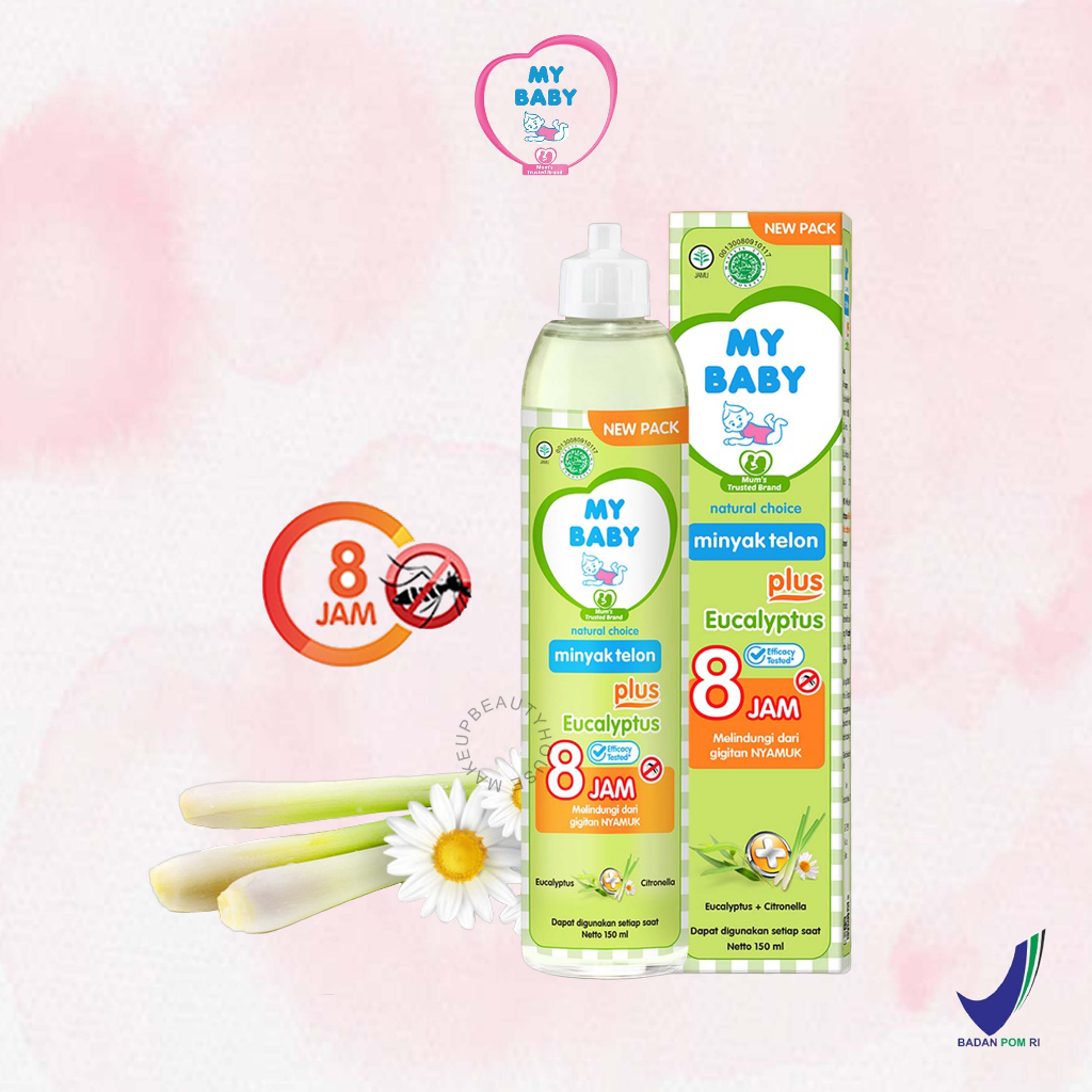 Jual MY BABY Minyak Telon Plus Eucalyptus 30ml | 60ml | 90ml | 150ml - Minyak Bayi Anti Nyamuk 8 ...