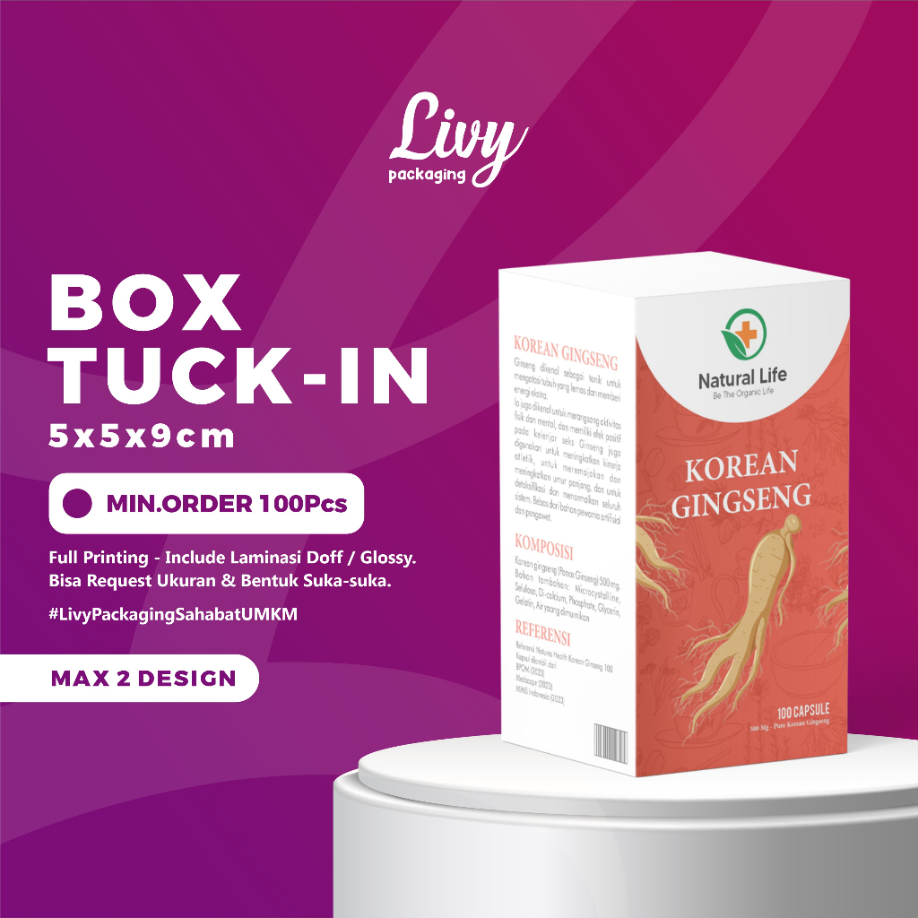 Jual Livy Packaging - Cetak Kemasan Box Packaging Botol Kapsul Custom ...