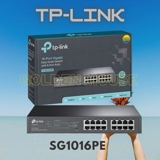 Jual TPLINK TL-SG1016PE Smart Switch 16 Port Gigabit With 8 Port POE TP-Link SG1016PE | Shopee ...