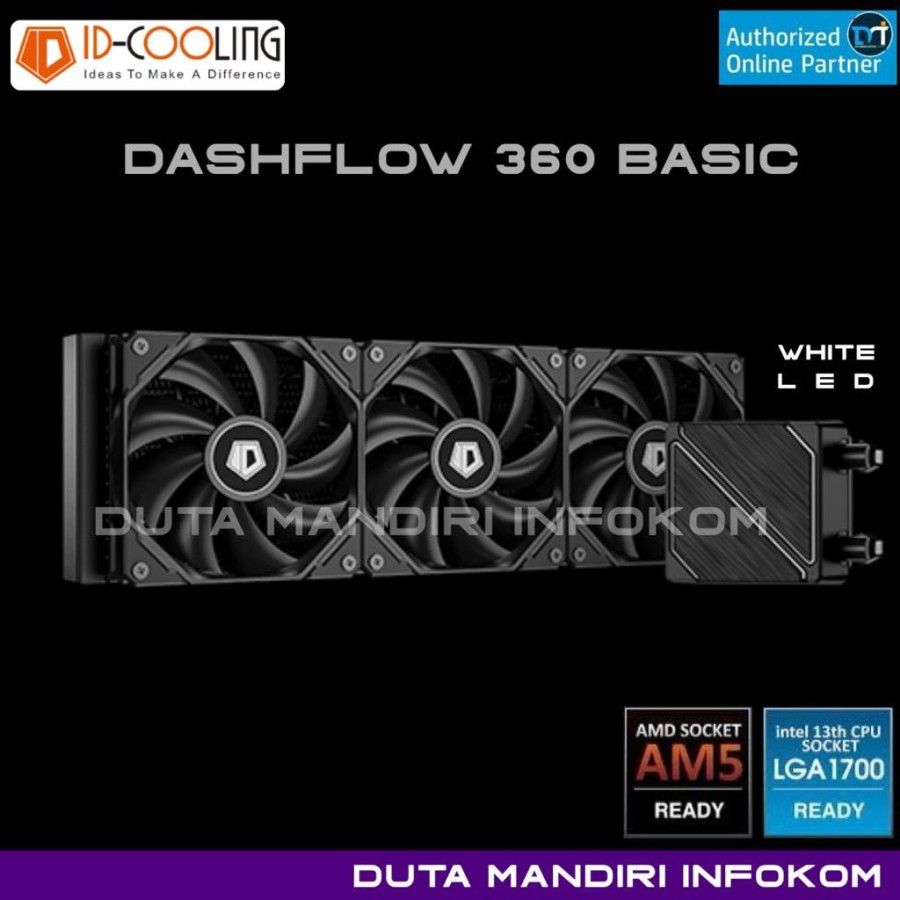 Jual ID Cooling DASHFLOW 360 BASIC - AIO Liquid CPU Cooler Intel & AMD - Black Edition | Shopee ...