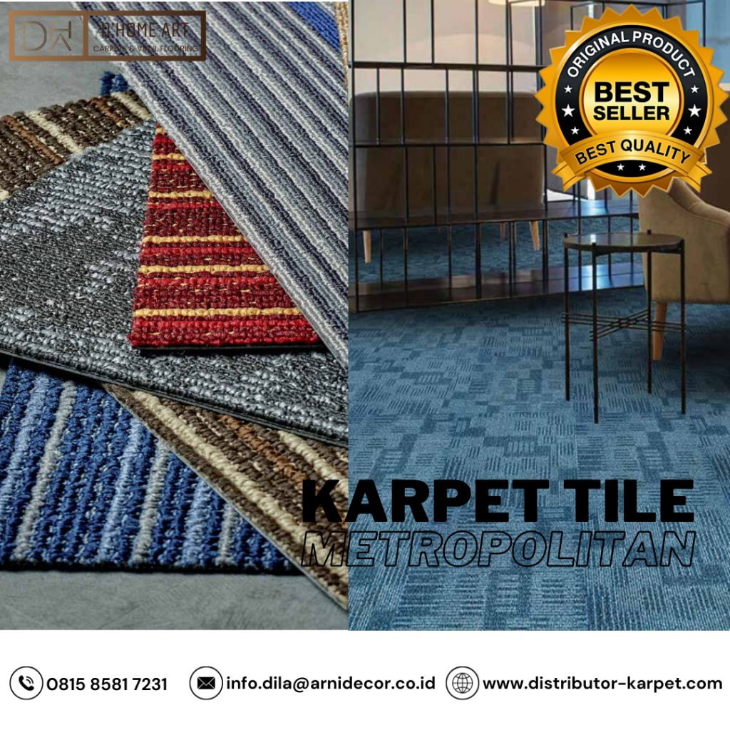 Jual Karpet Tile Kantor Metropolitan Bahan Nylon Ukuran 50cm x 50cm ...