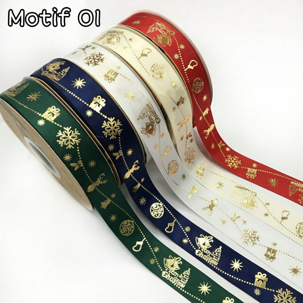 Jual PER 1 YARD - SATIN | PITA NATAL / PITA MOTIF NATAL / HIASAN NATAL ...