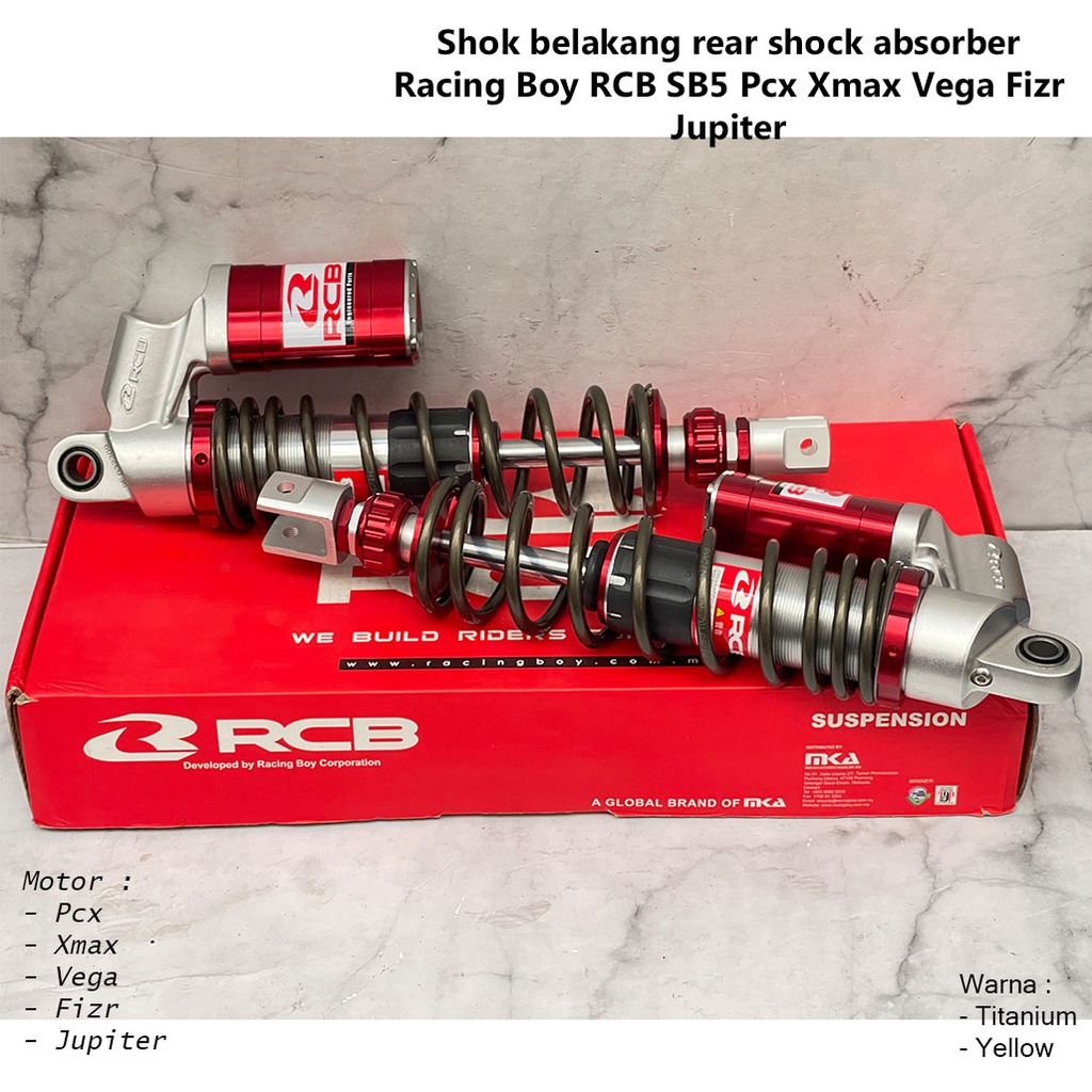 Jual Shok belakang rear shock RCB Xmax Pcx Jupiter Fizr vega Shock RCB ...