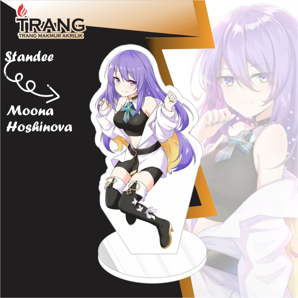 Jual Standee Figure Akrilik Moona Hoshinova Hololive / Standing Action ...