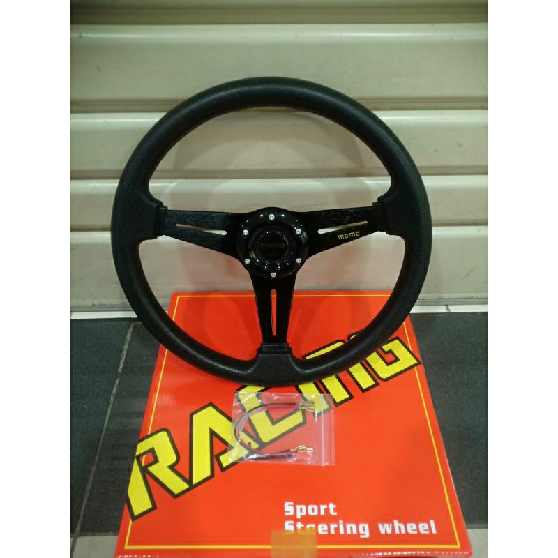 Jual Stir Mobil Racing Momo Hitam - Setir Mobil Racing Momo Hitam ...