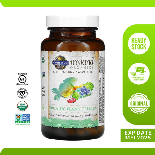 Jual Suplemen Vitamin Kalsium Mykind Organic Plant Calcium With D3 K2 ...