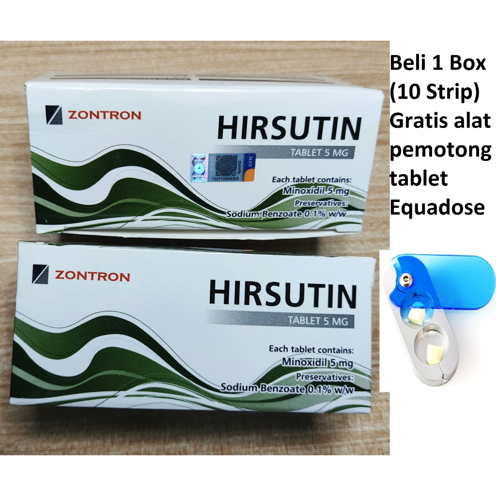 Jual Oral Minoxidil Zontron Hirsutin 5mg Tablet - 10 tablet - HALAL MOH ...