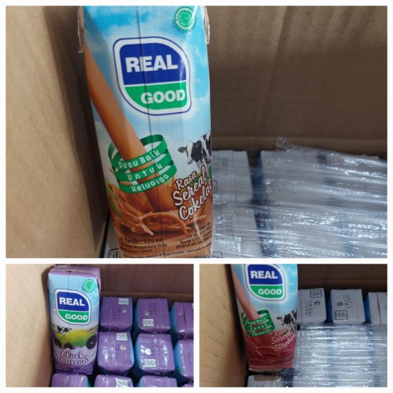 Jual SUSU Real Good UHT KOTAK 125ML | Shopee Indonesia