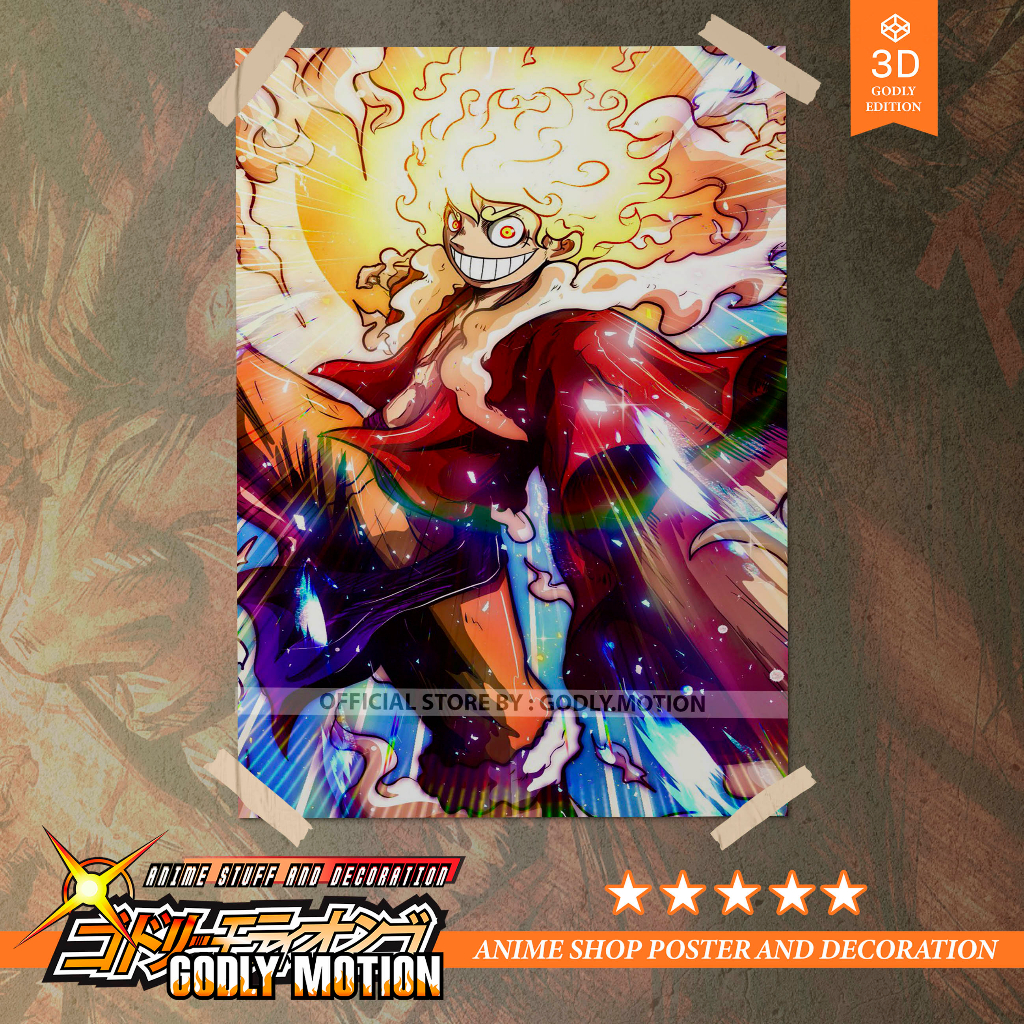 Jual POSTER 3D MOTION - GOD NIKA X SNAKE MAN - POSTER ANIME BERGERAK ...