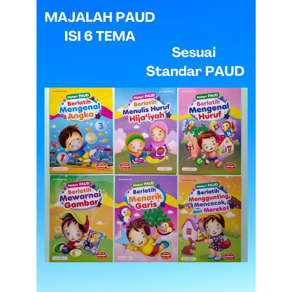 Jual majalah paud isi 6 tema, berlatih menarik garis, berlatih menulis ... Jual majalah paud isi 6 tema, berlatih menarik garis, berlatih menulis ...