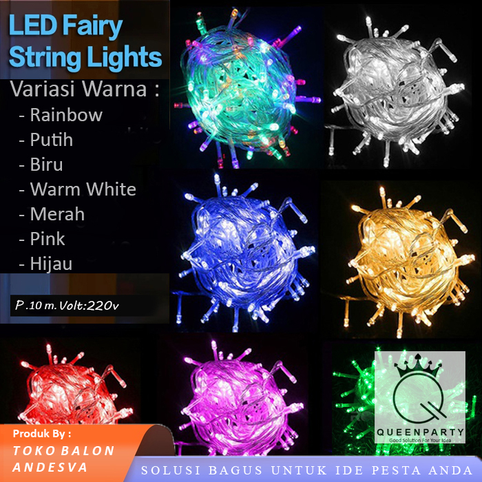 Jual Lampu Tumbrl LED 10 M / Lampu Led Pohon Natal / Lampu Natal ...