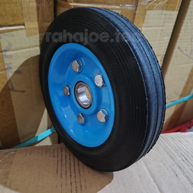 Jual Roda Troly Fukuda 6" / 8" Roda Karet Trolley Troli 6 - 8 Inch ...
