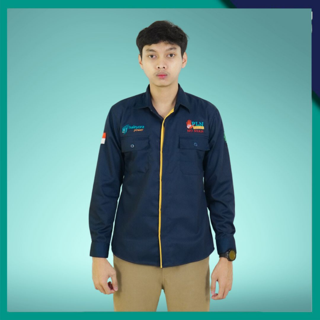 Jual Kemeja Custom Bordir Satuan Lusinan/Seragam/Pdl/Pdh/Seragam Pln ...