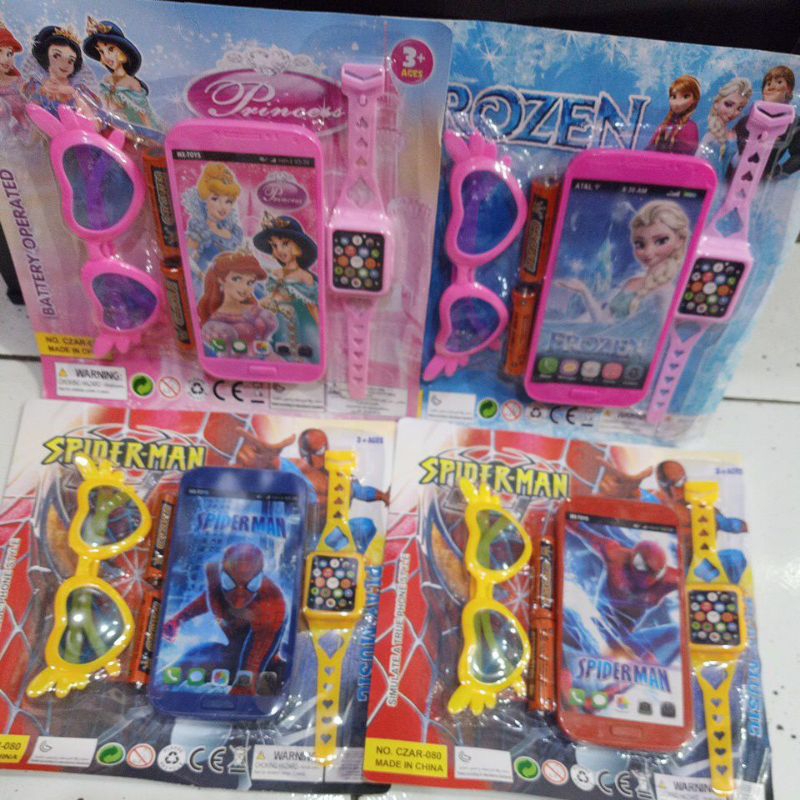 Jual MAINAN HANDPHONE + JAMTANGAN + KACAMATA + BATERAI / MAINAN TELEPON ...