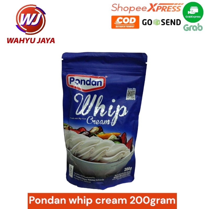 Jual Pondan whip cream 200gram | Shopee Indonesia