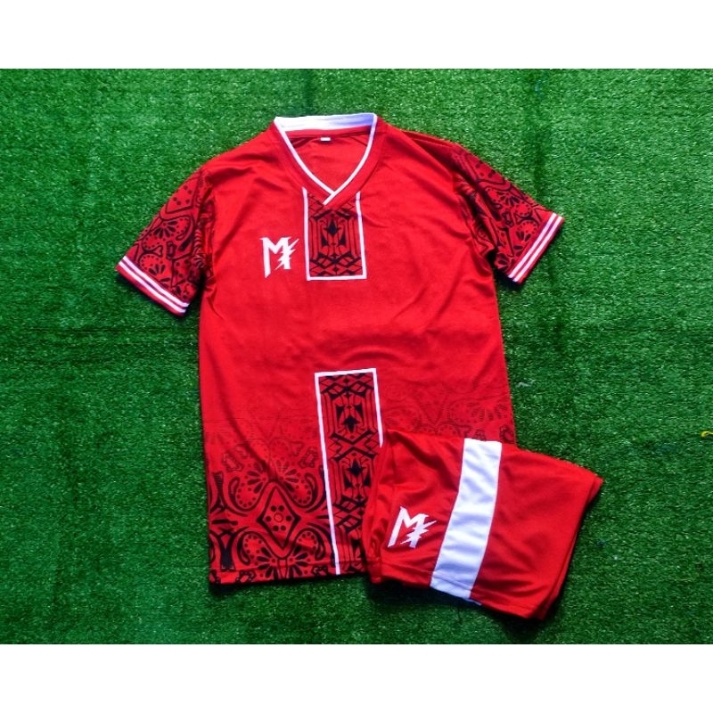 Jual MUZAKAR Baju Futsal Anak 8-12 Tahun Batik Merah, Bisa Sablon ...