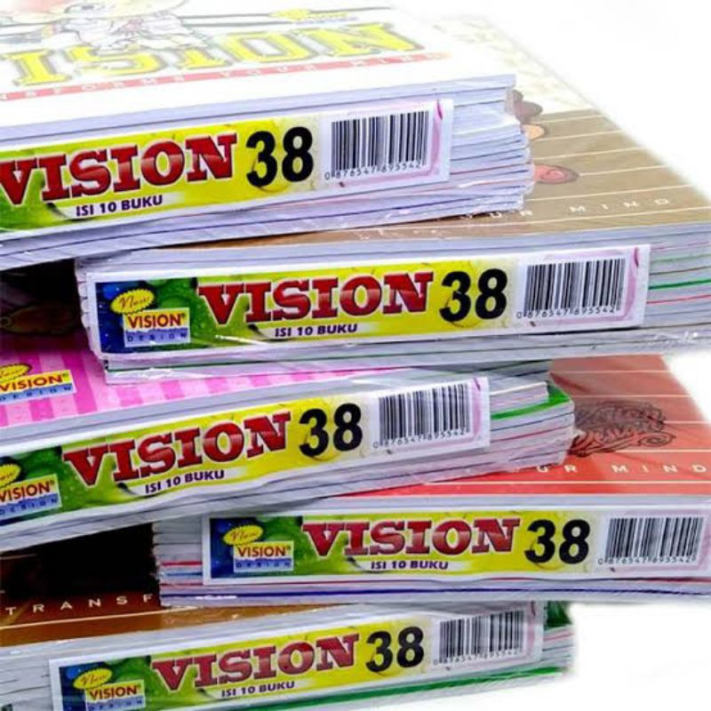 Jual Buku vision 38 lembar 1 pak isi 10 buku | Shopee Indonesia