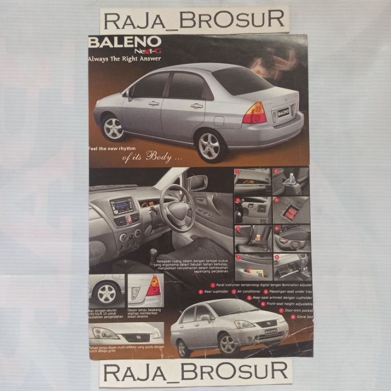 Jual Poster brosur katalog flyer Suzuki Baleno Next G | Shopee Indonesia