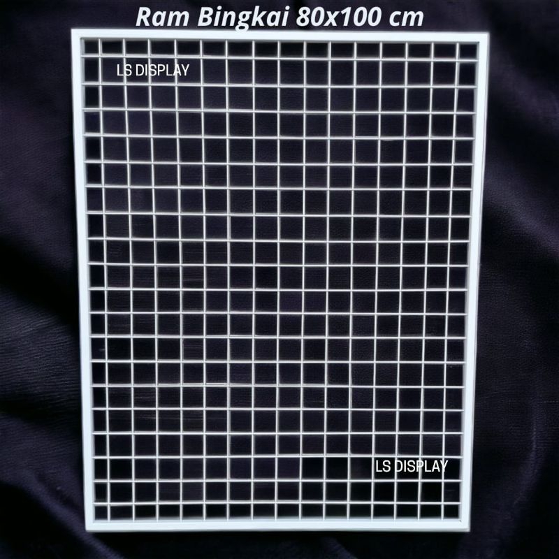 Jual Ram Bingkai Dinding Kawat Besi 100 X 80 cm Rak aksesoris ram besi ...