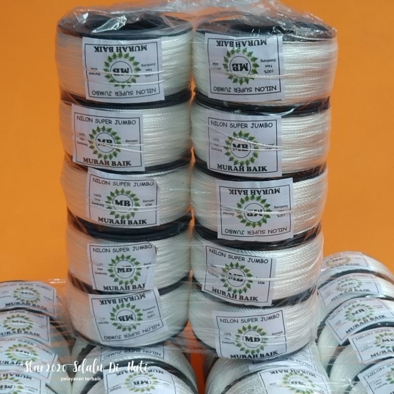 Jual Benang nilon untuk bangunan 65meter isi 10pcs | Shopee Indonesia