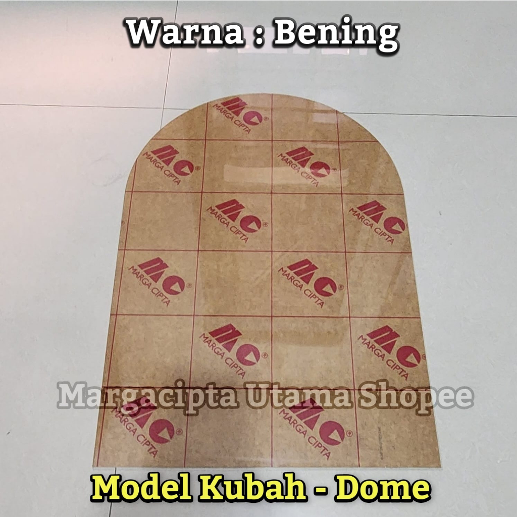Jual Ukuran Khusus Custom Acrylic MODEL KUBAH OVAL DAUN RADIUS Akrilik ...