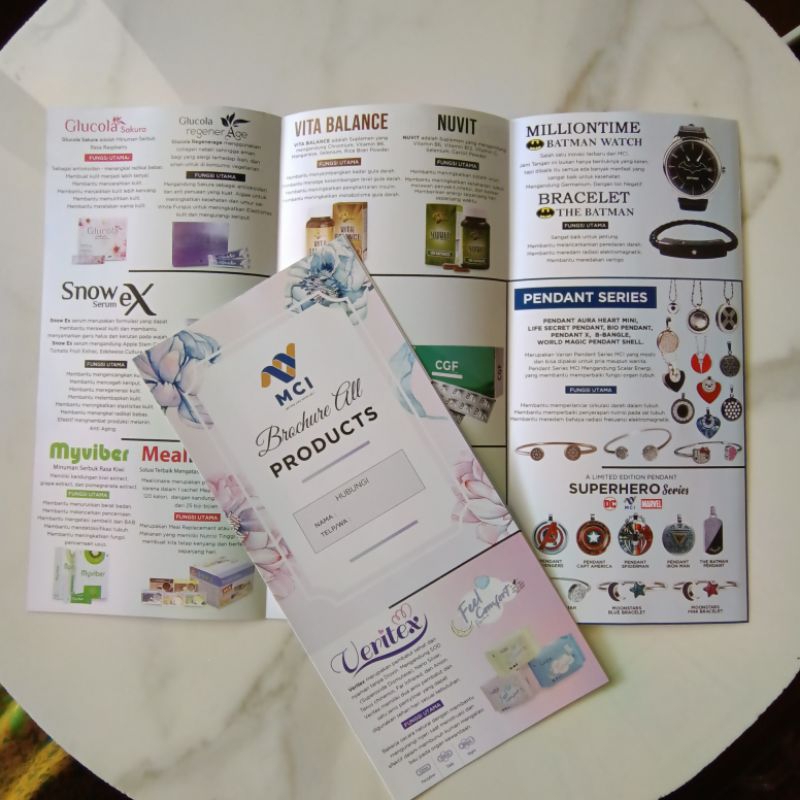 Jual BROSUR ALL PRODUK MCI TERBARU | Shopee Indonesia