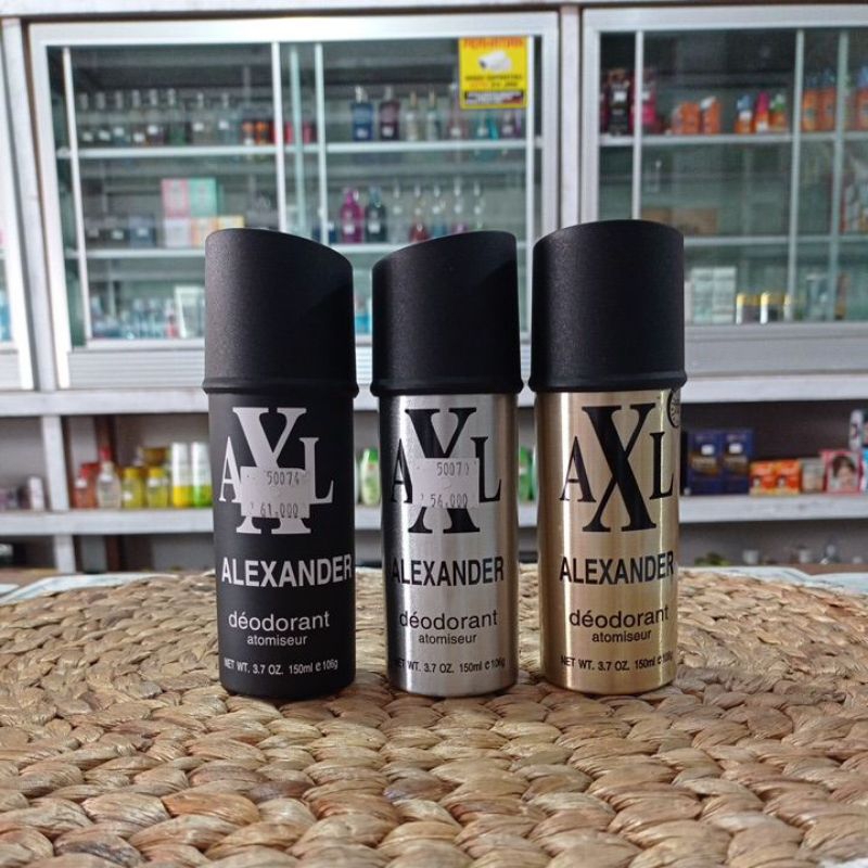 Jual AXL ALEXANDER DEODORANT SPRAY 150 ML | Shopee Indonesia