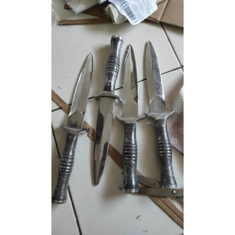 Jual PISAU SILAT ALUMUNIUM TUMPUL - PISAU DUMMY (COD) | Shopee Indonesia
