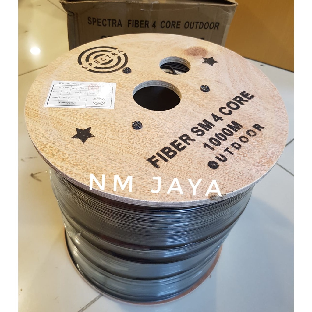 Jual Kabel FO 4 Core Fiber Optik 4 Core Outdoor 1000 Meter Spectra | Shopee Indonesia